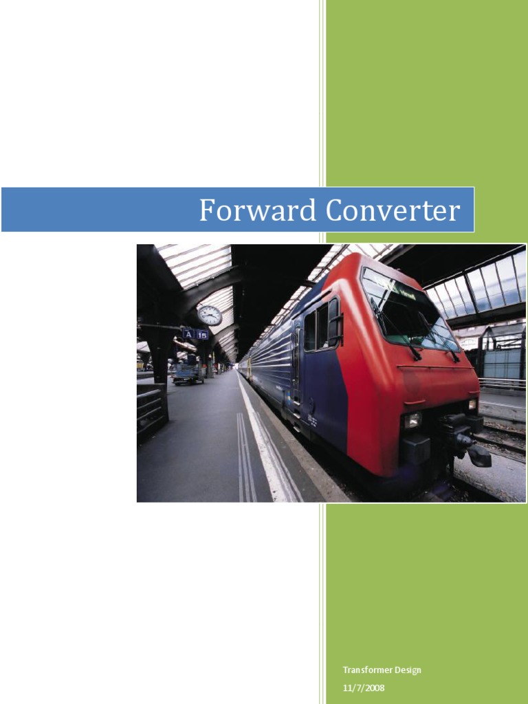 Transformer Design For Forward Converter | PDF | Inductance | Transformer
