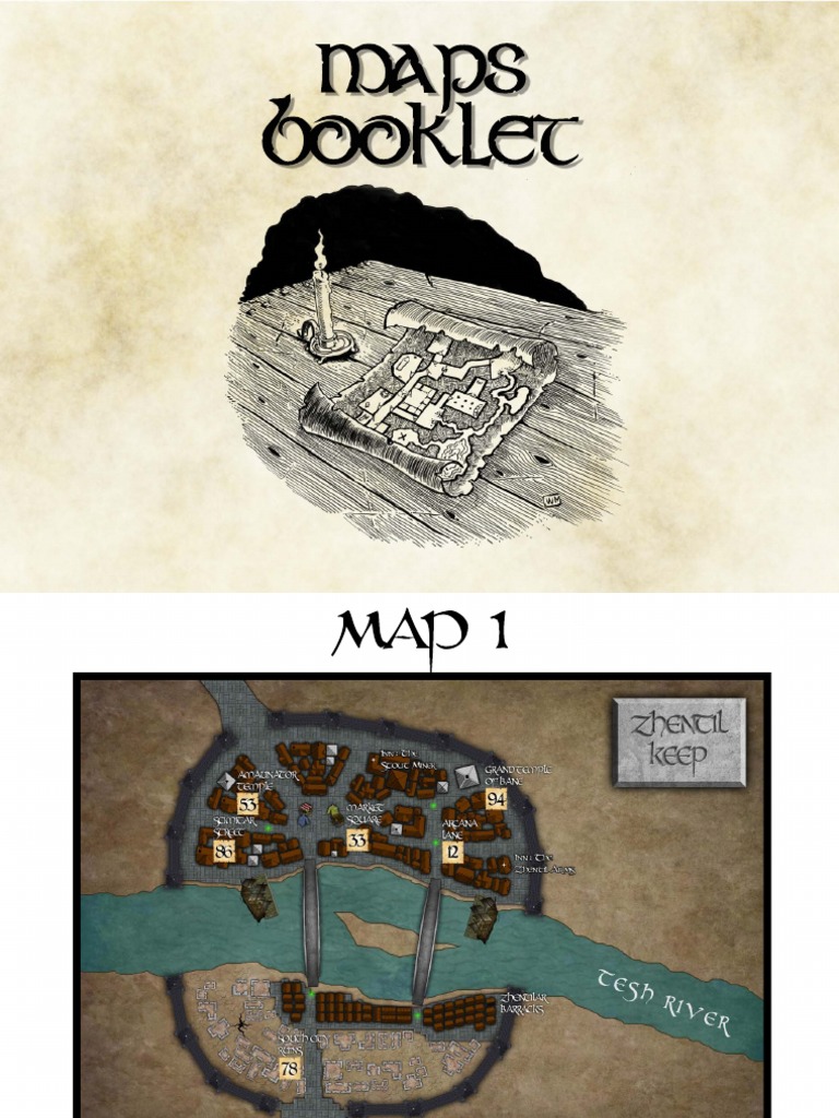 5E Solo Gamebooks - Tyrant of Zhentil Keep - Map Booklet | PDF