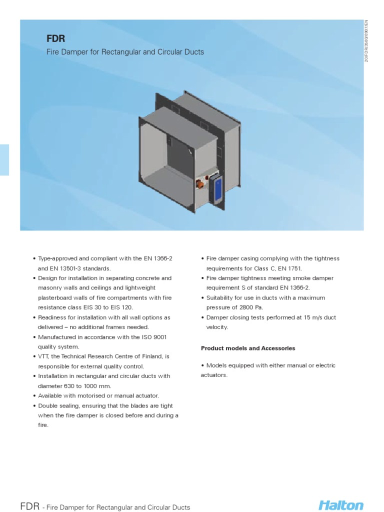 Fire Dampers | Duct (Flow) | Drywall