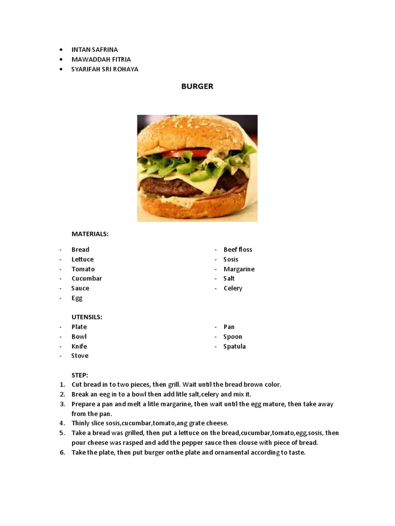 Burger | PDF
