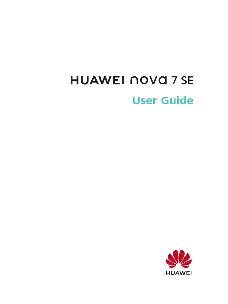 Huawei Nova 7 Se User Guide - (Cdy-nx9b&Nx9a, Emui10.1.1 - 01, En-Us ...