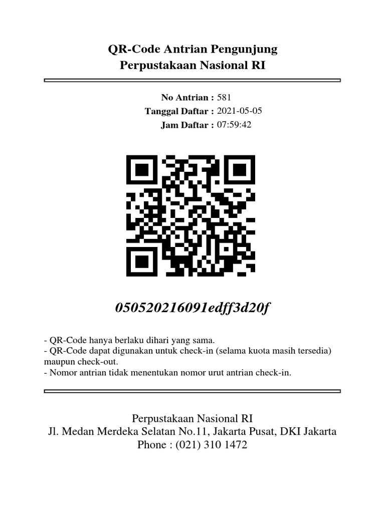 Daftar Kehadiran Barcode | PDF
