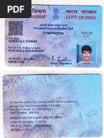 Pan Card Back Side | PDF