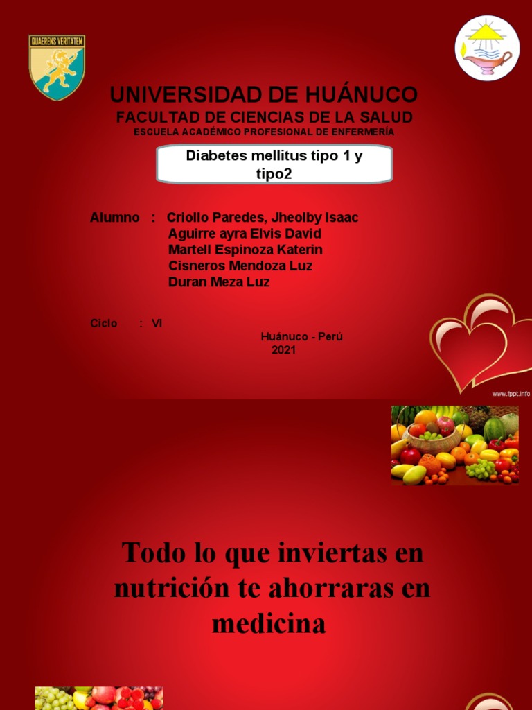 Diabetes Mellitus 1 y 2 | PDF | Diabetes | Endocrino