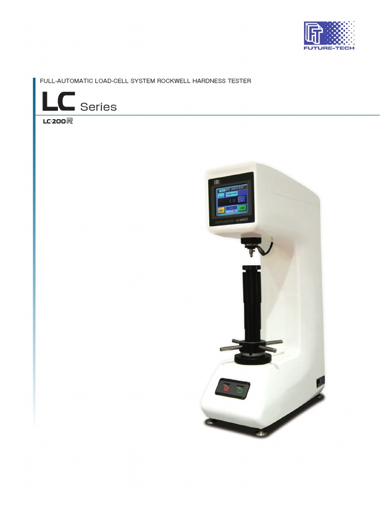 Hardnesstester Rockwell01 | PDF | Hardness | Science