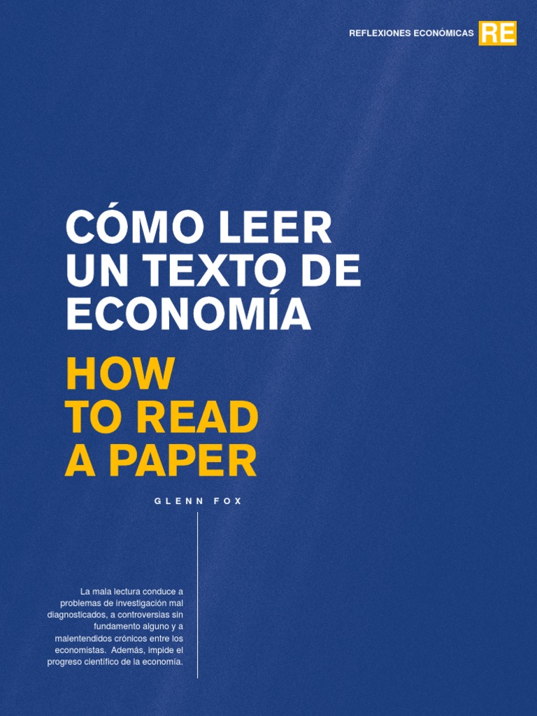 How To Read A Paper | PDF | Análisis | Metodología