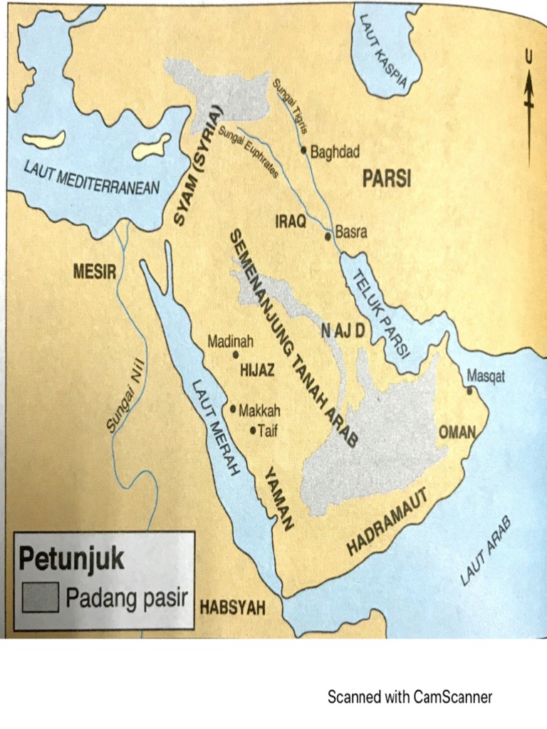 Peta Semenanjung Tanah Arab | PDF