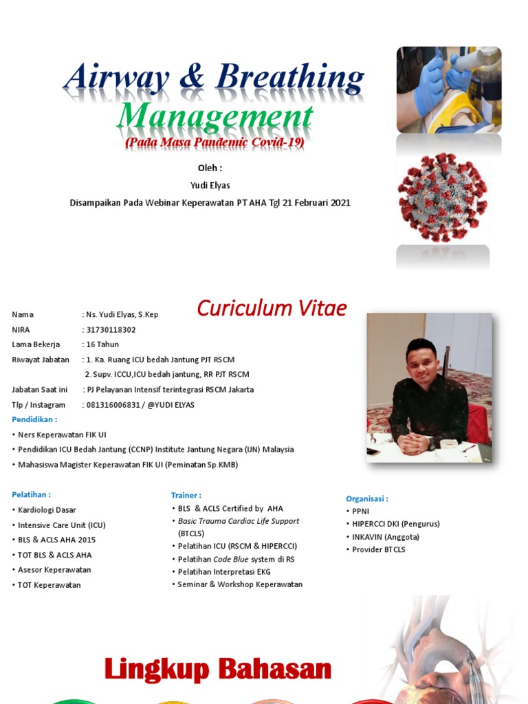 Airway Management (Covid 2021) - Yudi Elyas | PDF | Cardiopulmonary Resuscitation | Health Care