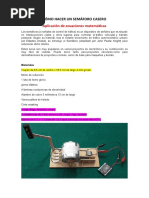 Pulsometro Casero | PDF | Diodo emisor de luz | Corriente eléctrica