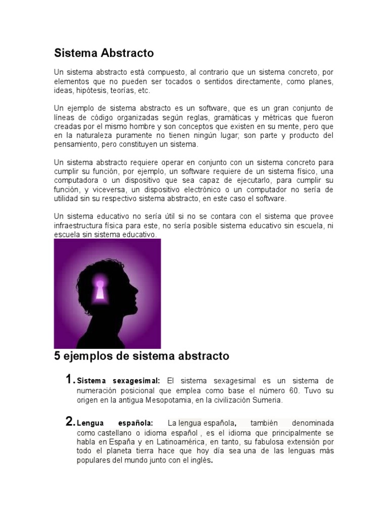 Sistema Abstracto | PDF | Sistema | Información