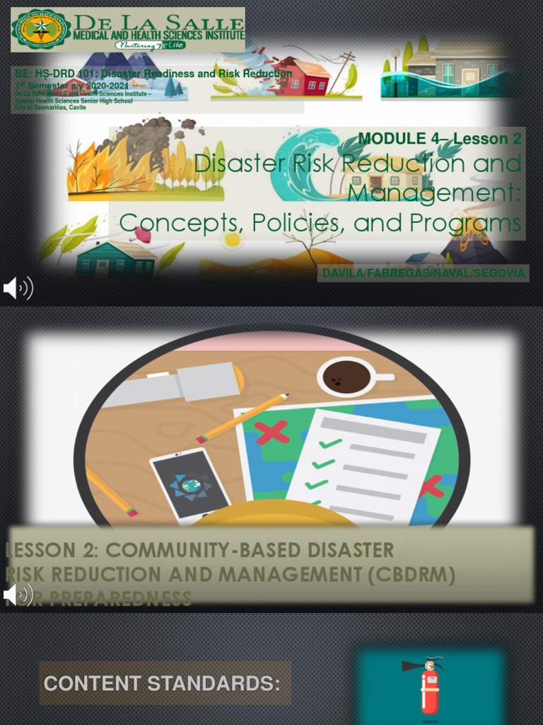 Disaster Risk Reduction and Management: Concepts, Policies, and ...