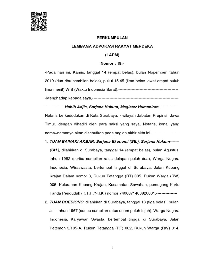 Contoh Perkumpulan 2 | PDF