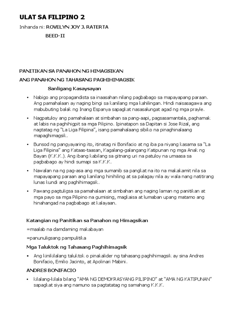 Mga Pahayagan Noong Panahon NG Himagsikan | PDF