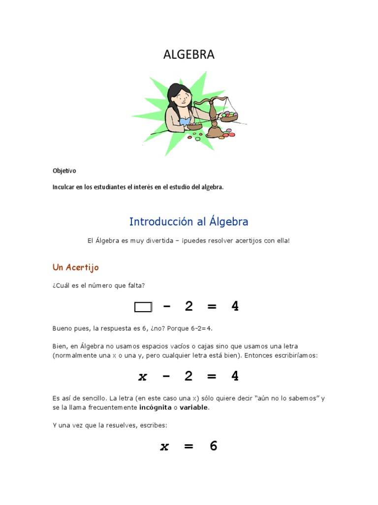 Introducción al Álgebra para Principiantes | PDF | Exponenciación ...