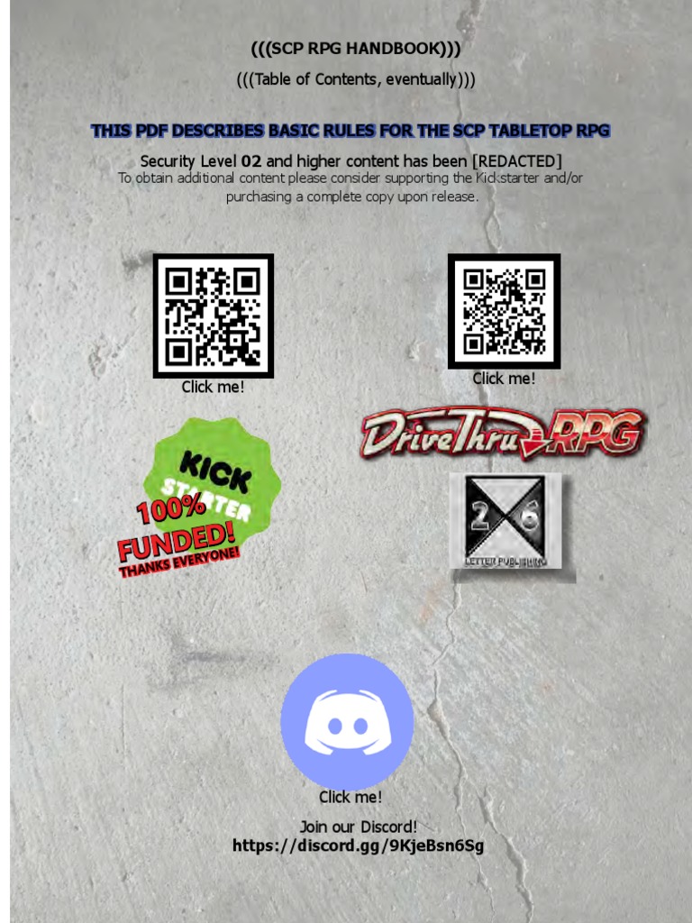 SCP Tabletop RPG Guide | PDF | Role Playing Games | Sanitization ...