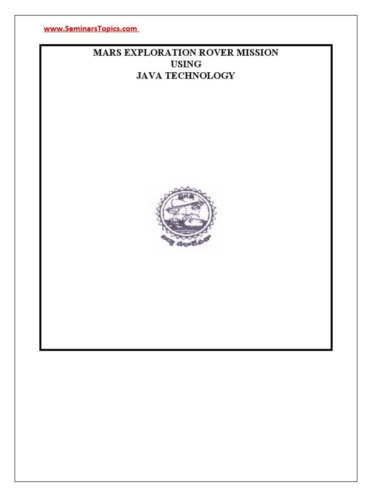 Rover Mission Using Java Technology 10959 nLqgGHa | PDF | Java ...