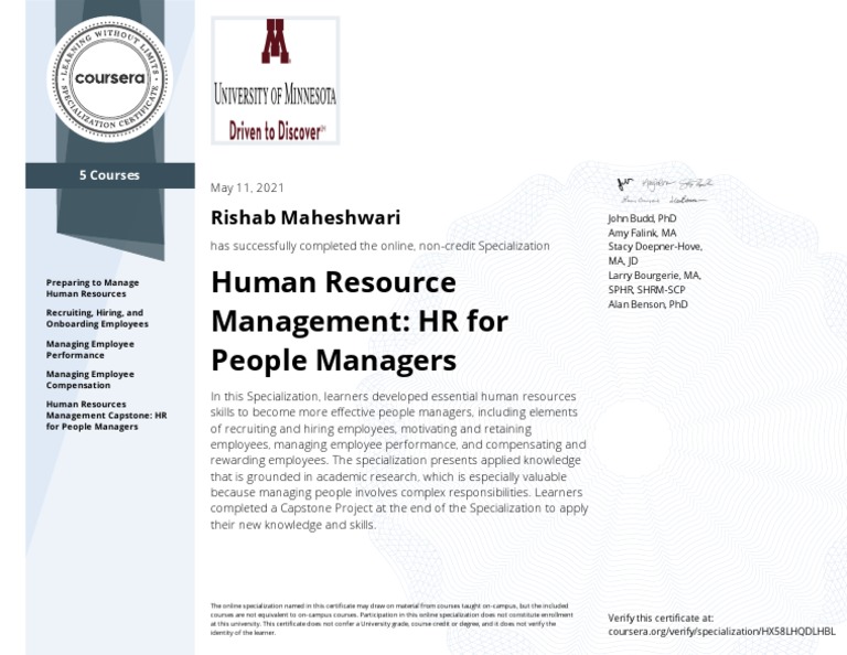 Human Resources Management Capstone HR For People Managers. | Download ...