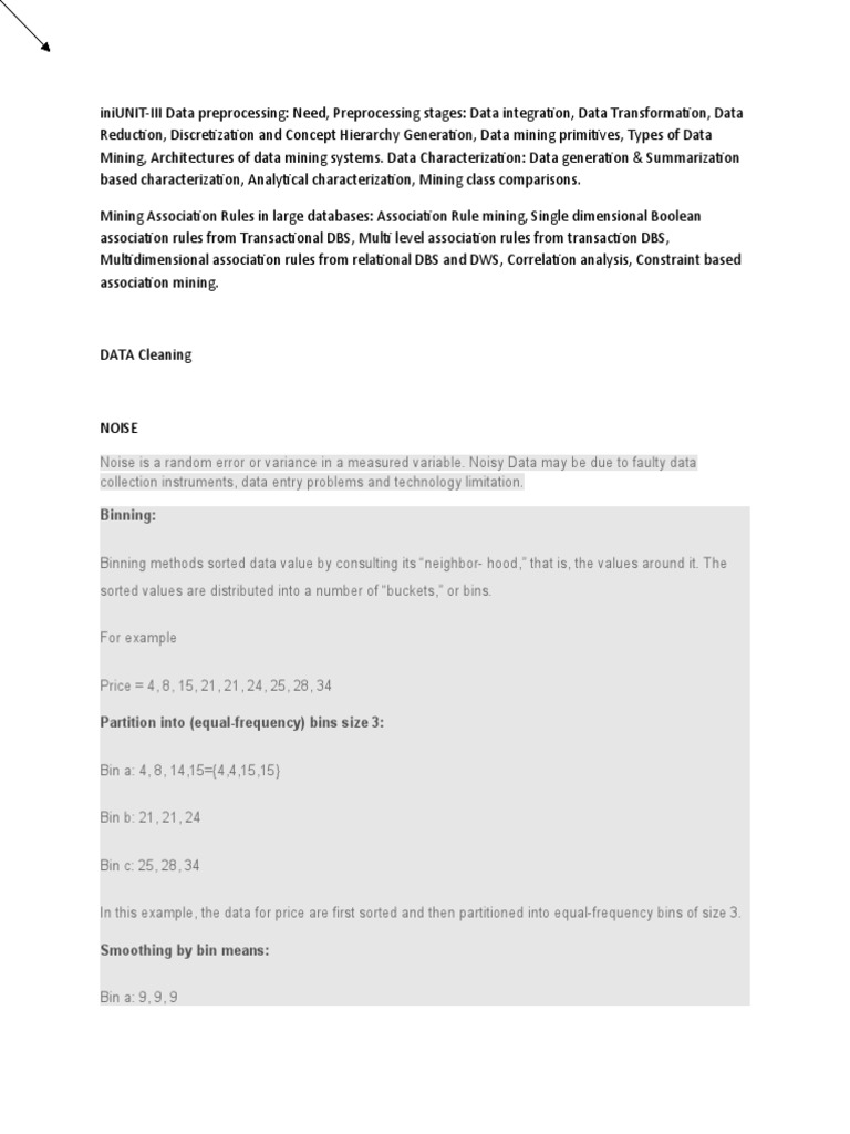 UNIT-III Data Warehouse and Minig Notes MDU | PDF | Data Warehouse ...