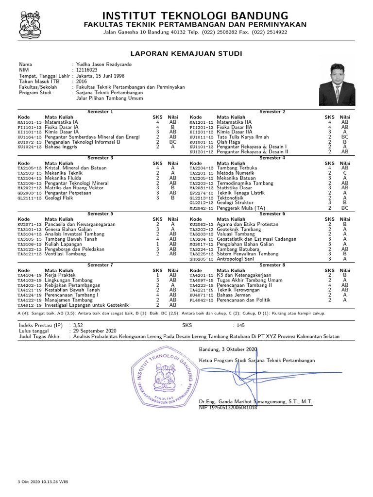 Transkrip Id 12116023 | PDF