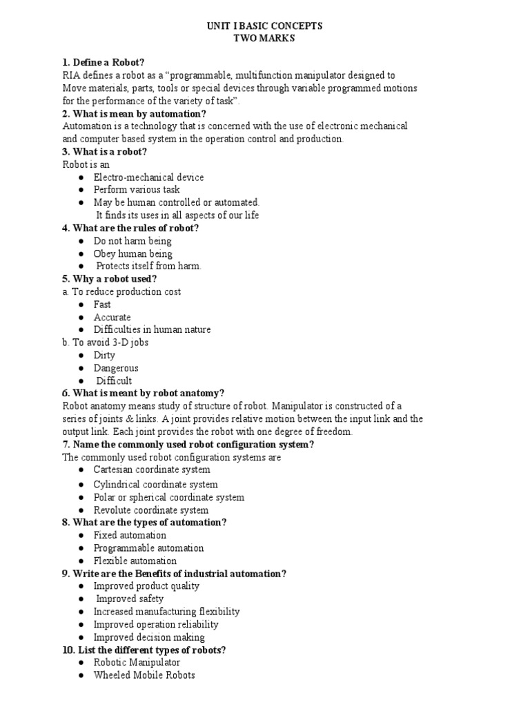 Unit I Basic Concepts Two Marks | PDF | Computer Engineering | Science
