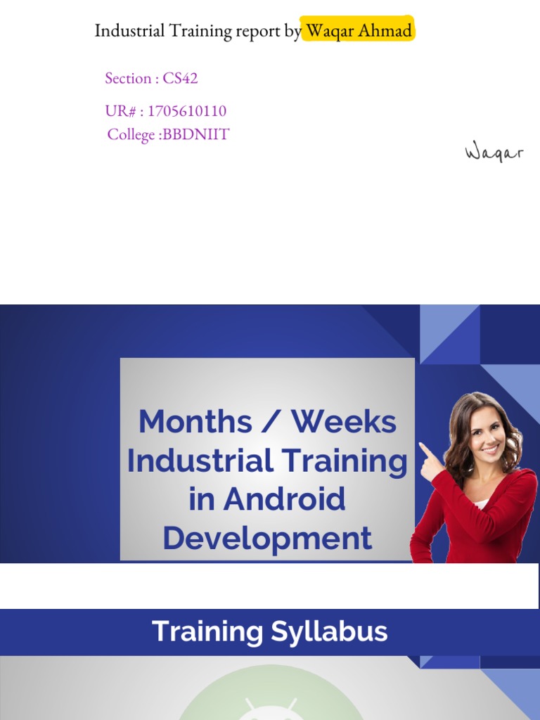 6 Months and Weeks Industrial Training Android | PDF | Web Service ...