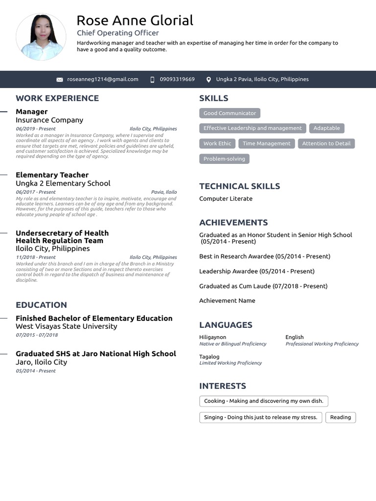 GLORIAL-BEED-1B-Communication For Work Purposes (Resume) | PDF | Teachers | Leadership