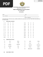 TLE 9 1st Quarter Exam With Answer Key | PDF | Wood | Lumber