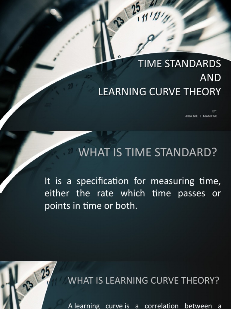 Time Standards and Learning Curve Theory | PDF | Economics | Economies