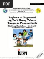 Pagbasa at Pagsusuri - Module 4 | PDF