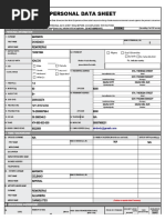 Sample Filled-Out PDS | PDF | Nursing