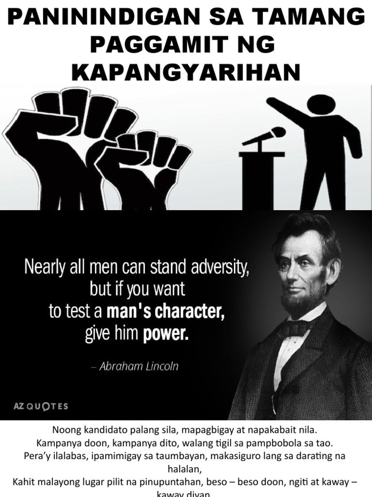 Paninindigan Sa Tamang | PDF