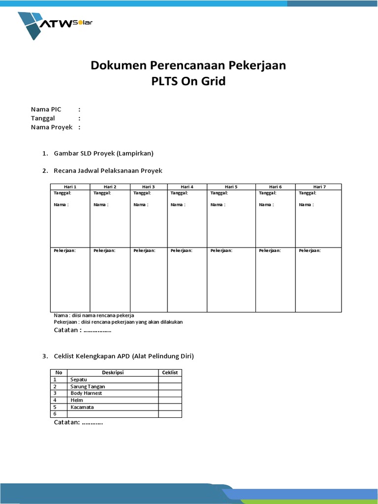 Dokumen Perencanaan PLTS On Grid | PDF