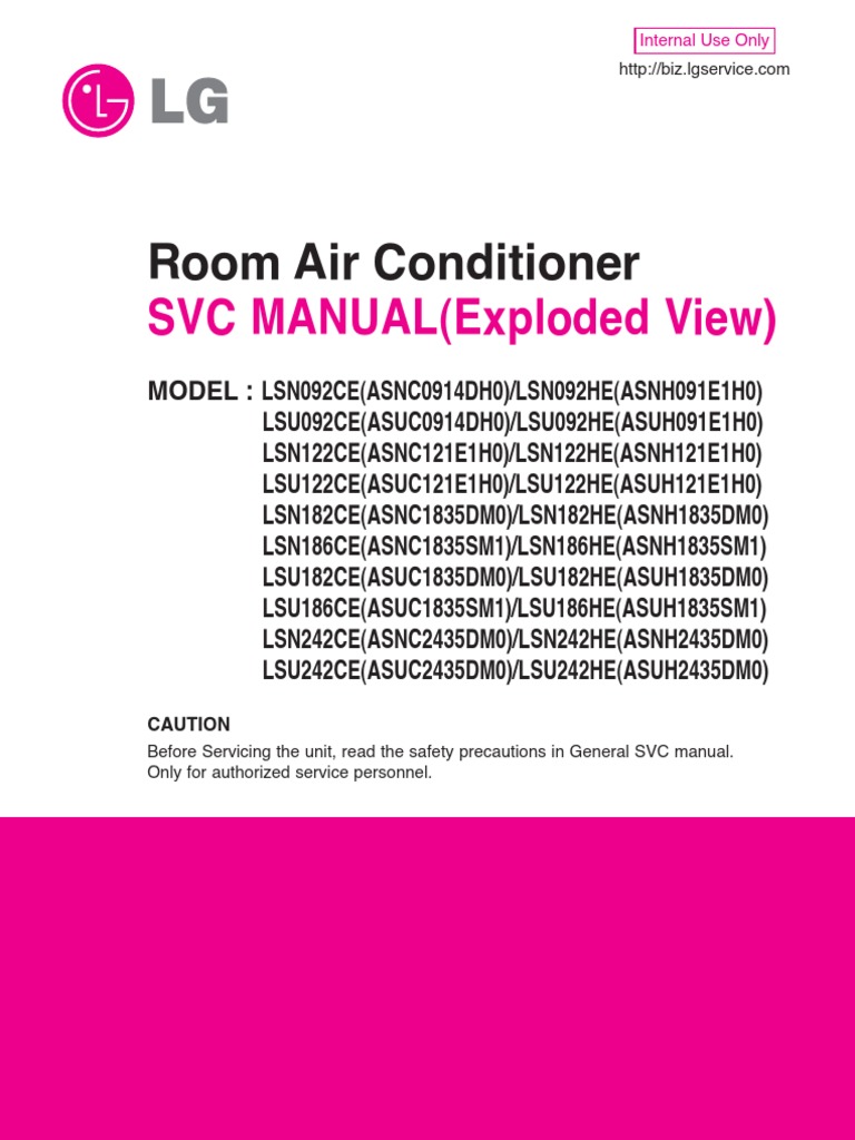 Room Air Conditioner SVC MANUAL (Exploded View) | PDF | Gases | Home ...