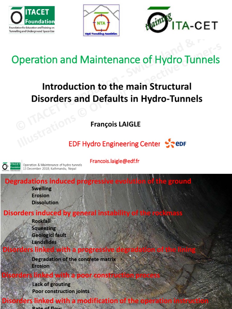 Operation and Maintenance of Hydro Tunnels | Download Free PDF ...
