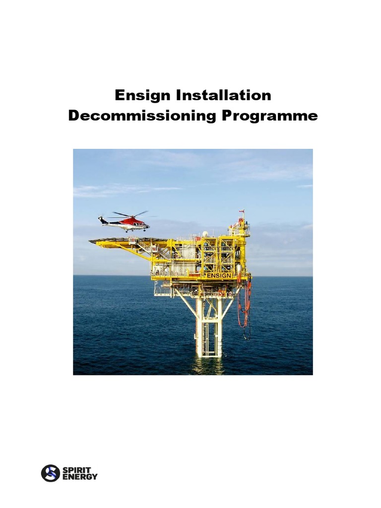 Ensign Installation Decommissioning Plan | PDF | Waste Management | Reuse