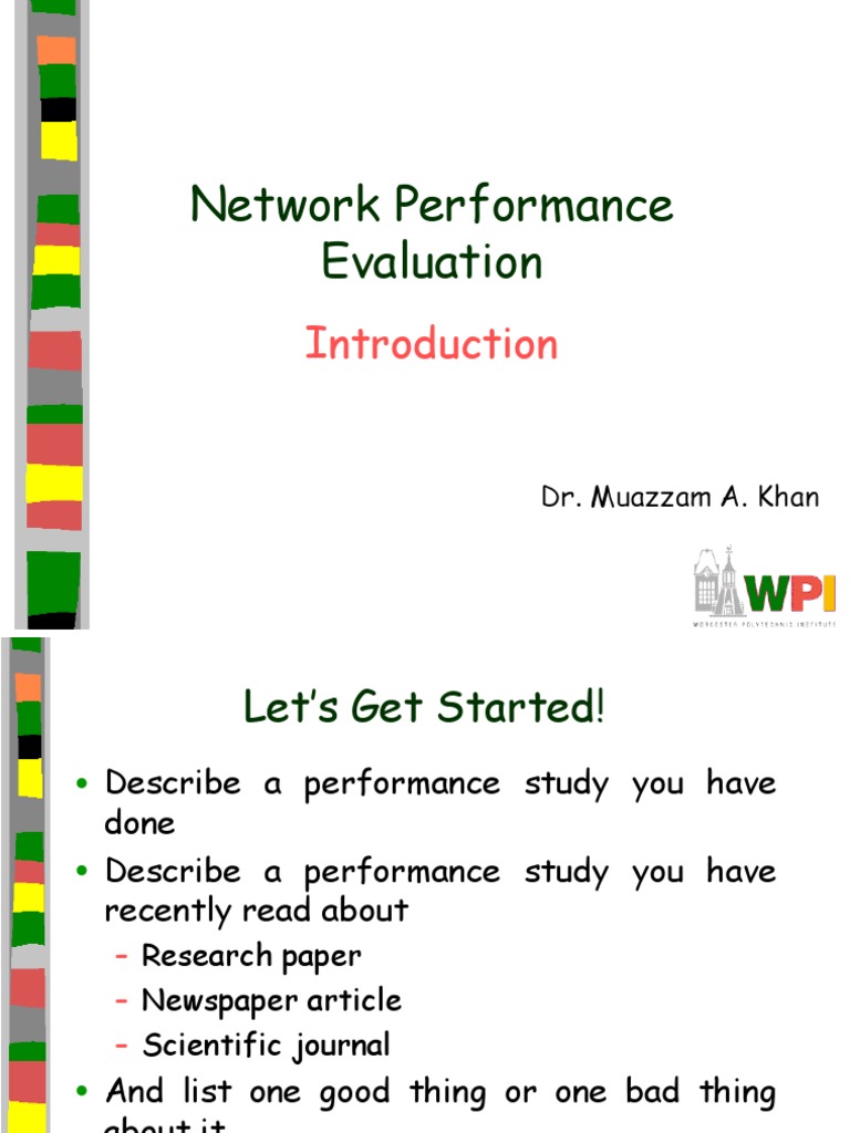 Network Performance Evaluation: Dr. Muazzam A. Khan | PDF | Client ...