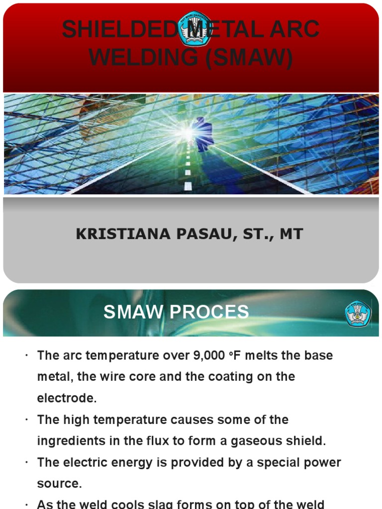SMAW Welding Guide: Shielded Metal Arc Welding Process Explained | PDF ...
