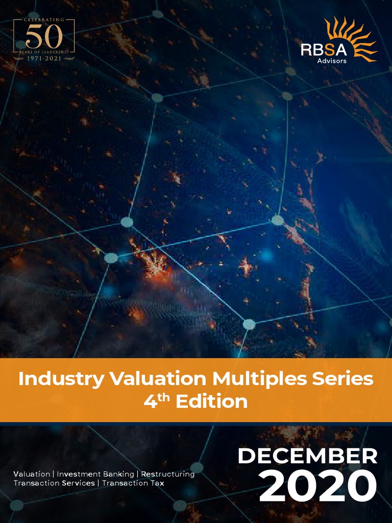 RBSA Advisors Industry Valuation Multiples Series 4th Edition Dec2020 | PDF | Home Appliance ...