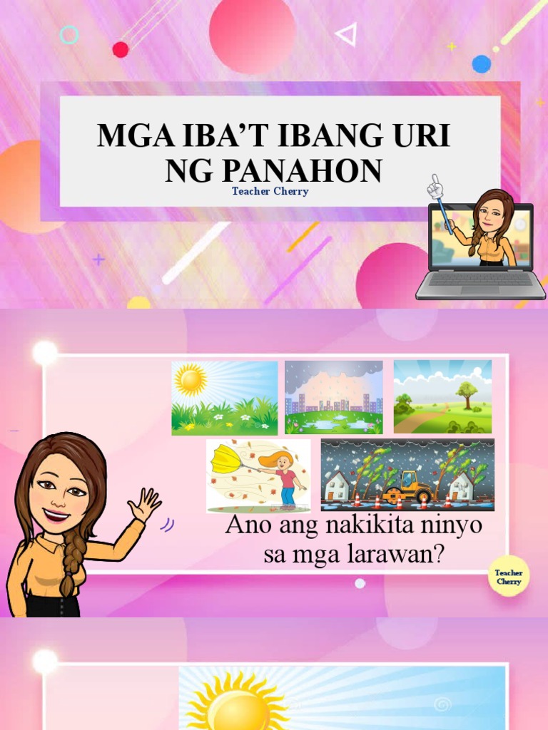 Powerpoint Cot1 Mga Iba't Ibang Uri NG Panahon | PDF