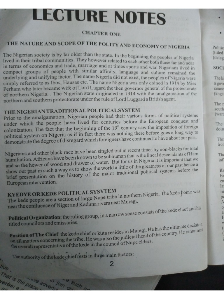 GST 108 Lecture Note &past Q&A | PDF