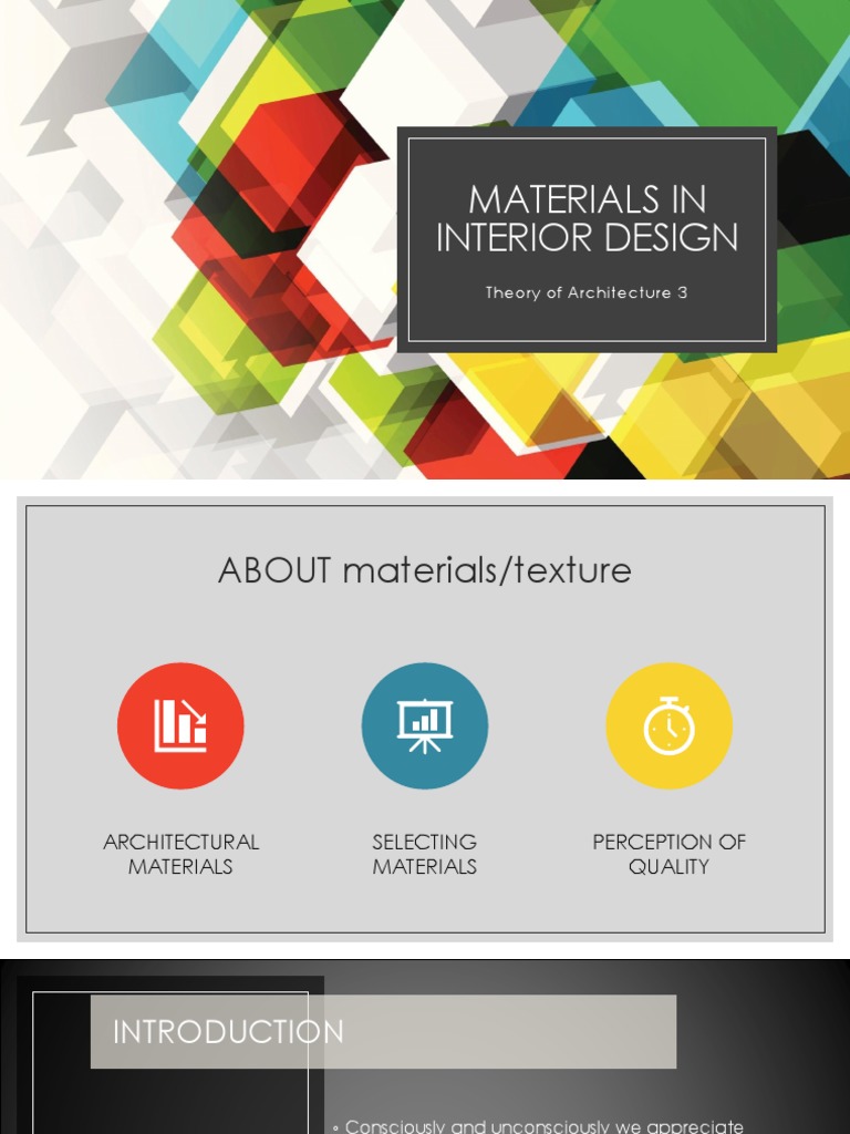 Interior Design Materials | PDF | Textiles | Sustainability