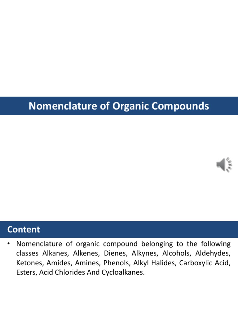 IUPAC Nomenclature | PDF | Functional Group | Amine