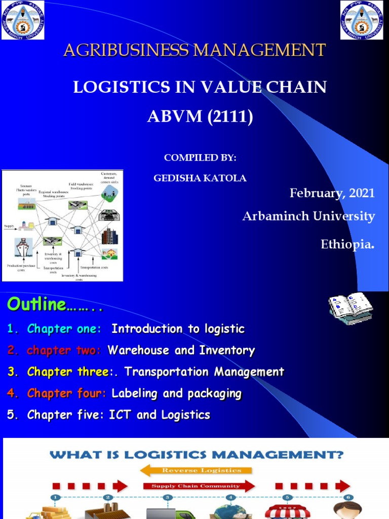 Logistic in Value Chain | PDF | Logistics | Mathematical Optimization