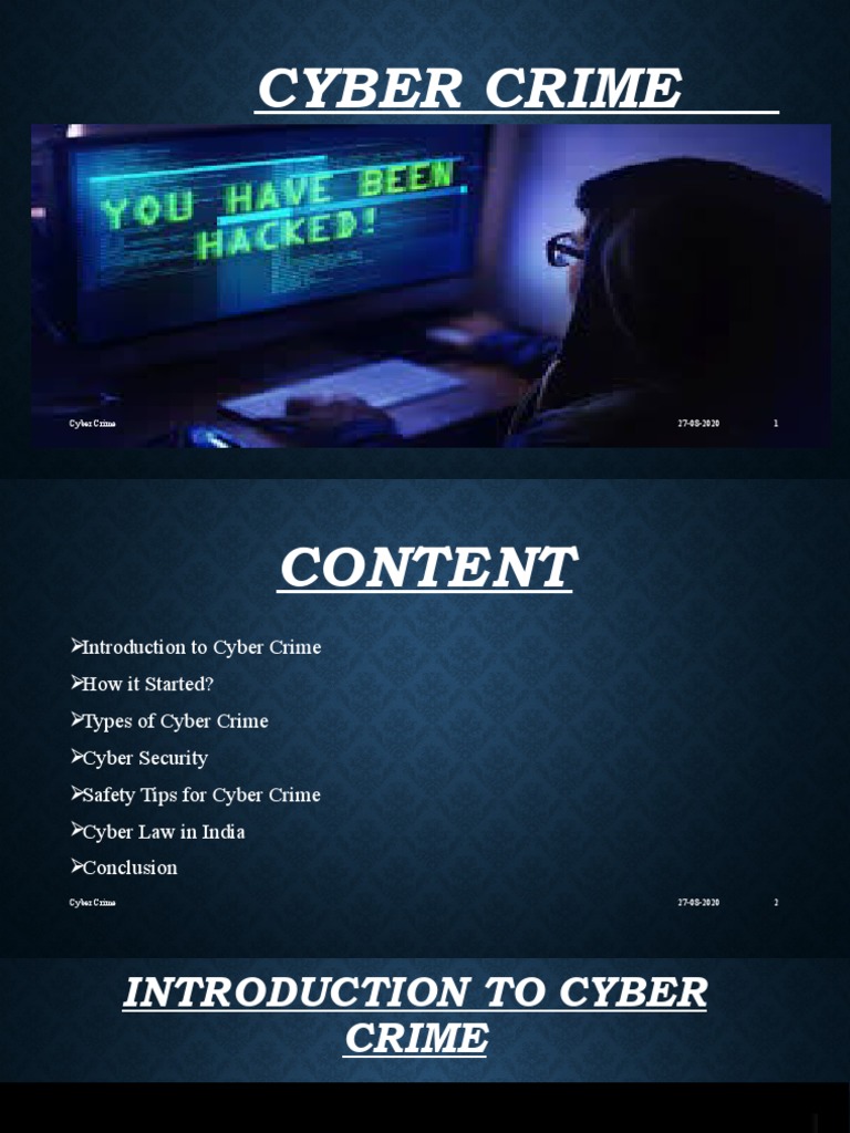 Understanding the Evolution and Impact of Cyber Crime: A Comprehensive ...