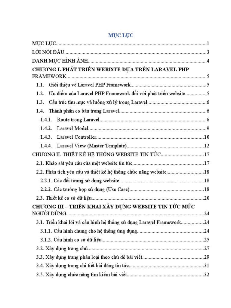 Báo Cáo Đ Án Tin T C Laravel | PDF