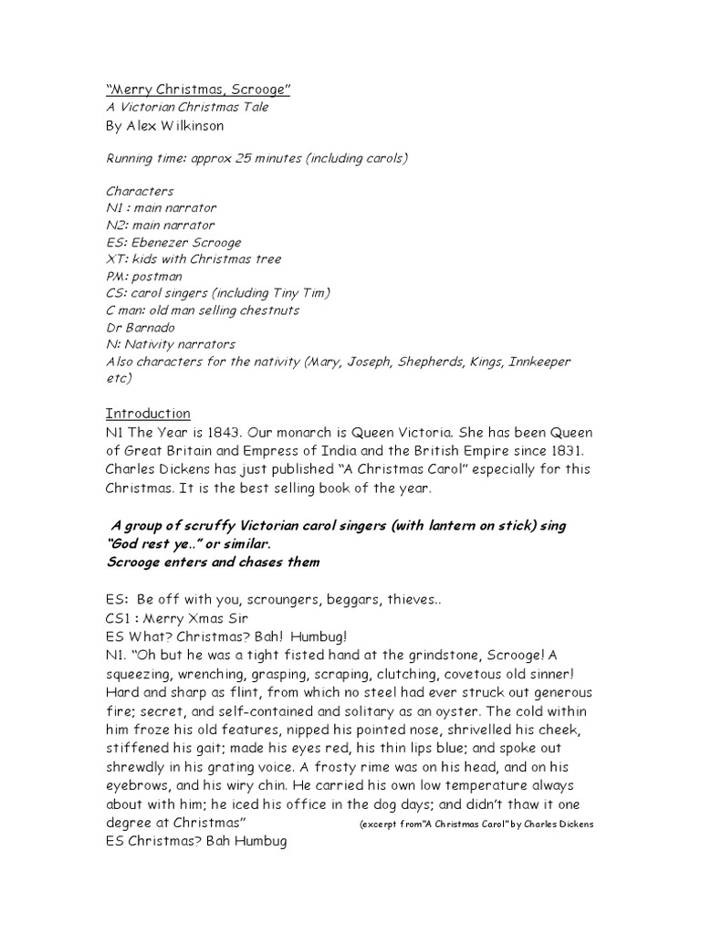 Scrooge's Christmas Transformation | PDF | Ebenezer Scrooge | Christmas