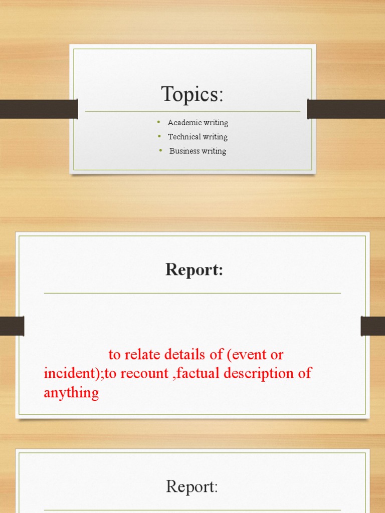 Topics:: Academic Writing Technical Writing Business Writing | Download ...