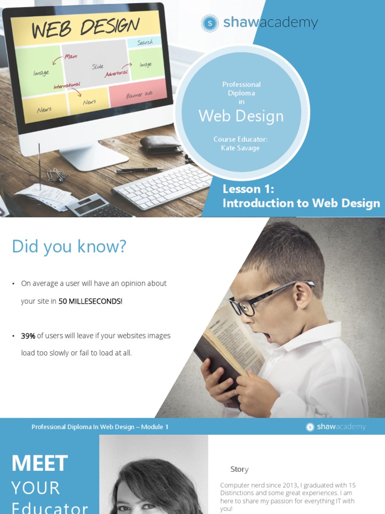 Lesson1 Introduction To Web Design | PDF | Web Design | Html Element