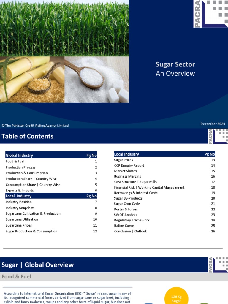Sugar Sector PDF - 1608046711 | PDF | Sugarcane | Molasses
