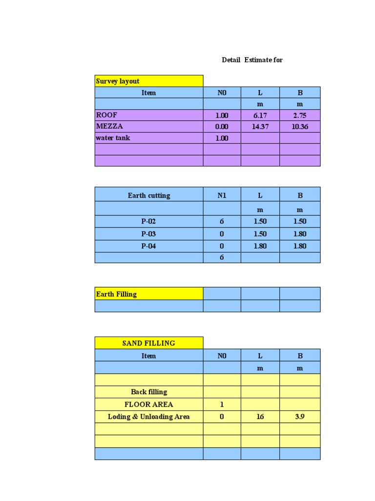 Details BOQ | PDF | Concrete | Paint